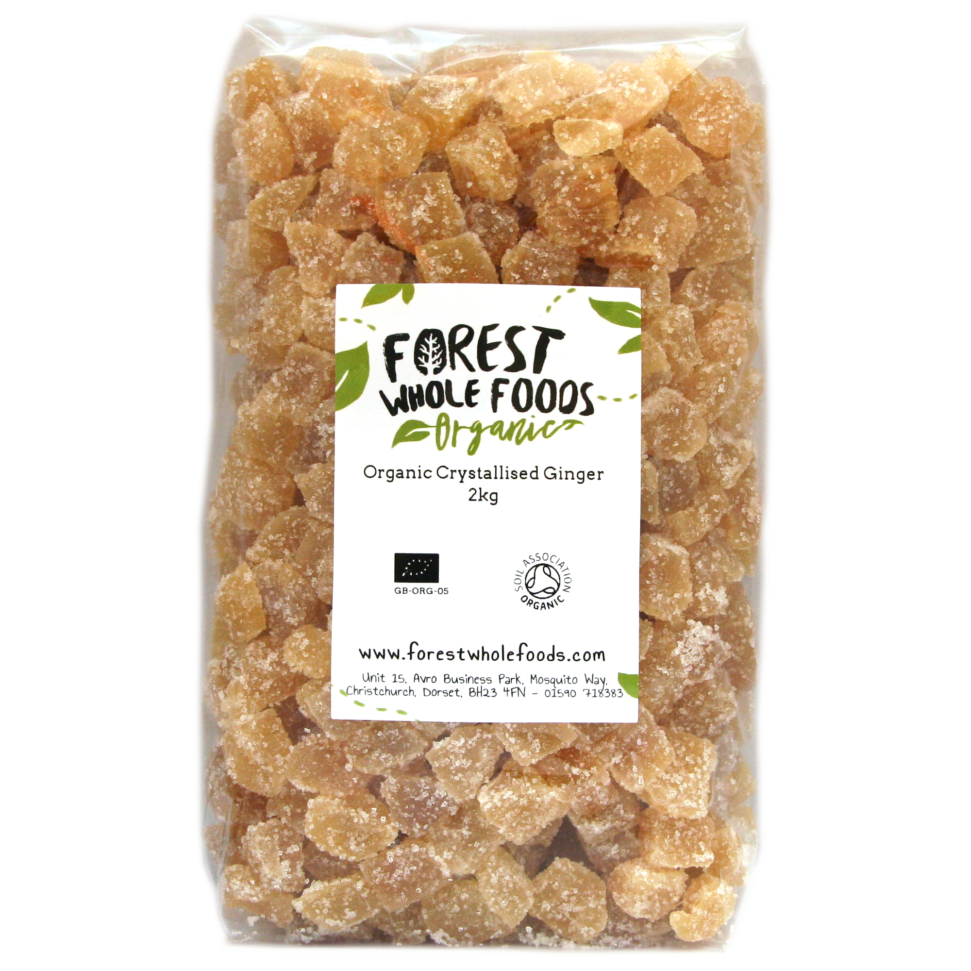 Organic Crystallised Ginger - Forest Whole Foods