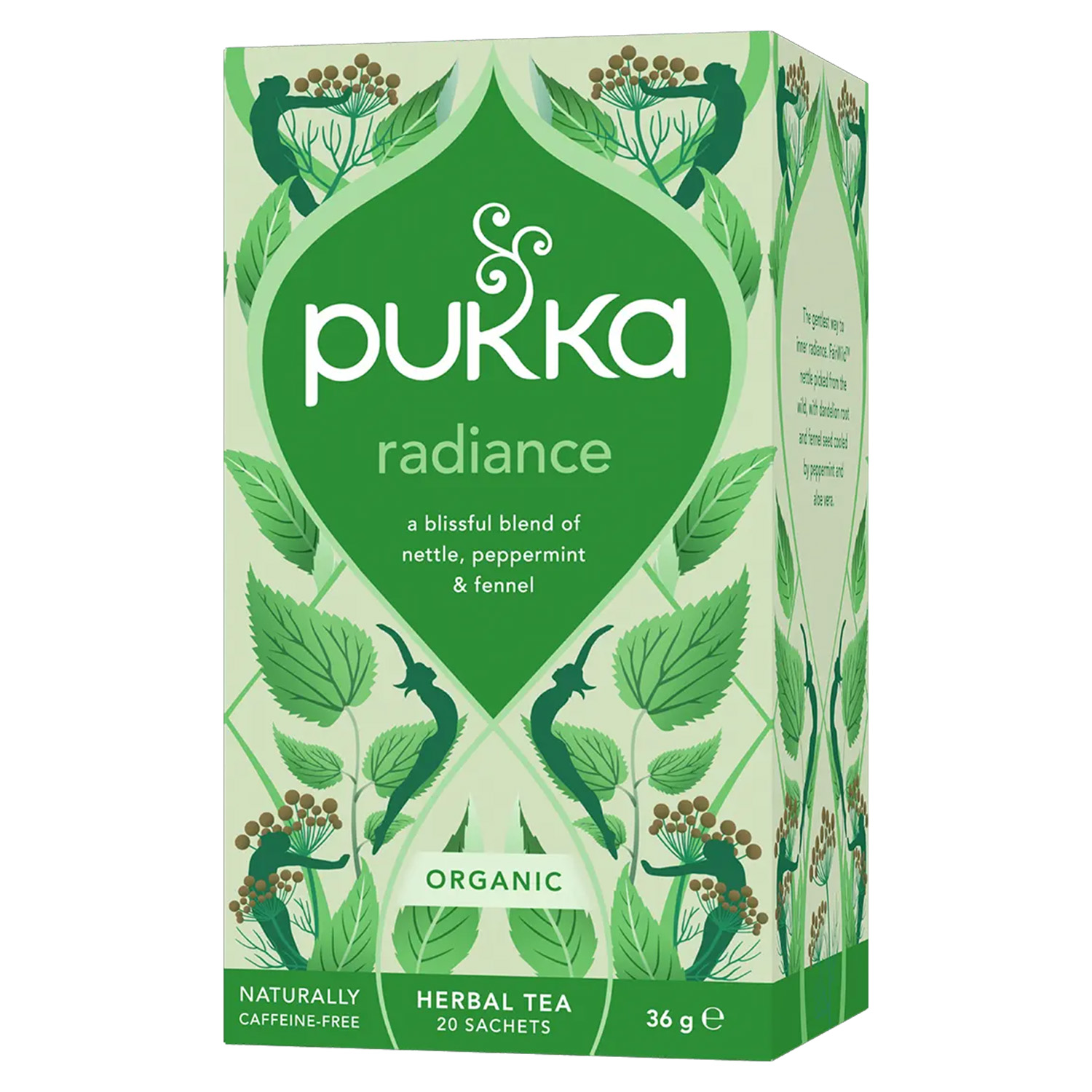Pukka Organic Radiance Nettle Fennel & Aloe Vera Tea 20 Tea Bags ...